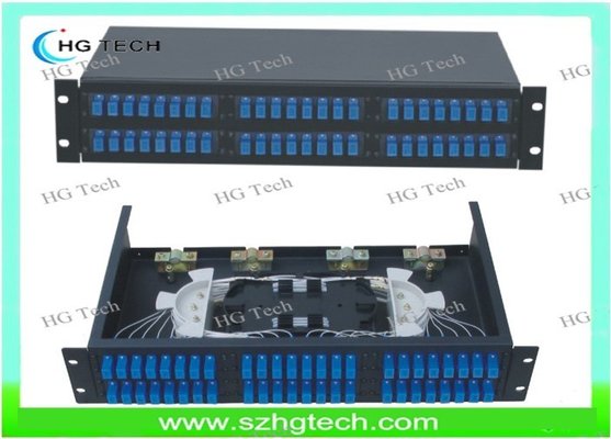 Rack Mount SC 1U 24 Port Fiber Optic Patch Panel,Simplex SC Fiber Adapter supplier