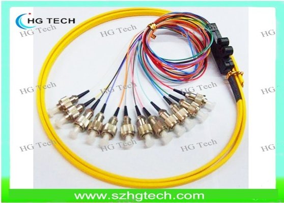 Optical Fiber Pigtail FC, Ribbon 0.9mm Fiber Pigtail Install in FC Fiber Optic Patch Panel supplier