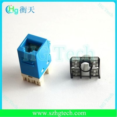 Cat6 Keystone Jack AMP RJ45 Jack, 180 Degree RJ45 Keystone Jack supplier
