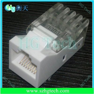 Tooless Type Cat5e Modular Jack, White Color,RJ45 Network Jack supplier