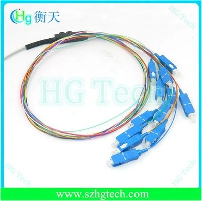 Pigtail SC SM Simplex For Fiber Optic Terminal Box, 12 Colors Fiber Cable supplier