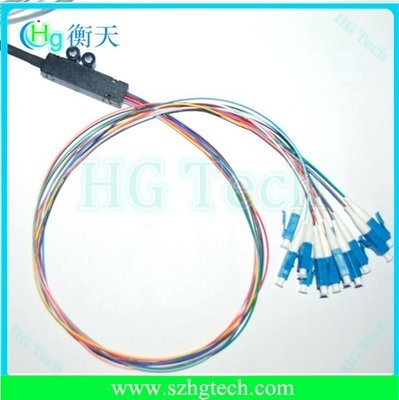 Ribbon Fiber Optic Pigtail SC/LC ,12 Colors Fiber Cable,Singlemode Fiber Optical Cable supplier