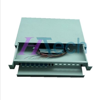 Slidable LC 12Port Fiber Optic Patch Panel,12 Colors Fiber pigtail supplier
