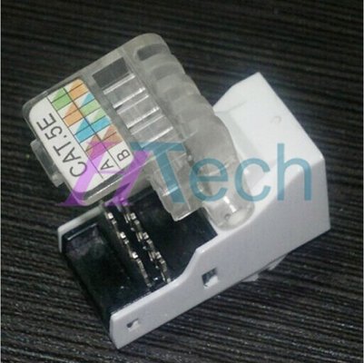 White Color 10Years Warranty CAT5E RJ45 Network Tooless Keystone Jack supplier