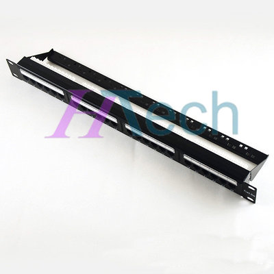 Unshield Dual IDC CAT5E 8p8c 24port Patch Panel supplier