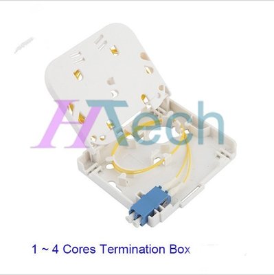 1 ~ 4 Cores 1 Port Fiber Optic Termination Box， LC/SC Duplex Adapter supplier