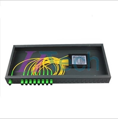 19inch SC/APC FTTH 1*8 fiber optic cable splitter for Rack Mounted Fiber Terminal Box supplier