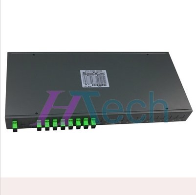 19inch SC/APC FTTH 1*8 fiber optic cable splitter for Rack Mounted Fiber Terminal Box supplier