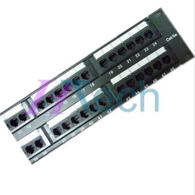 48Port Cat5E Patch Panel RJ45 Patch Panel for Structure Cabling System supplier