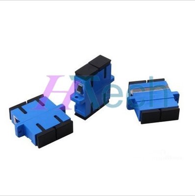 Singlemode Simplex/Duplex SC Fiber Optic Adapter, Blue Color,Black Cover supplier