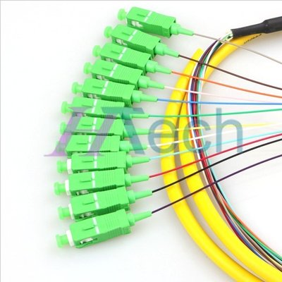Multi-Color SC/APC Fiber Optic Pigtail supplier