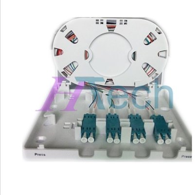 Plastic shell 4 port Fiber Optic Terminal Box,  SC/LC/FC Port Fiber Optic Faceplate supplier