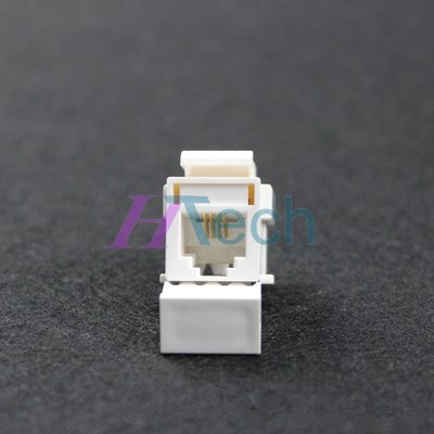 White Color Cat3 RJ11 Keystone Jack , RJ11 Cat3 Modular Jack supplier