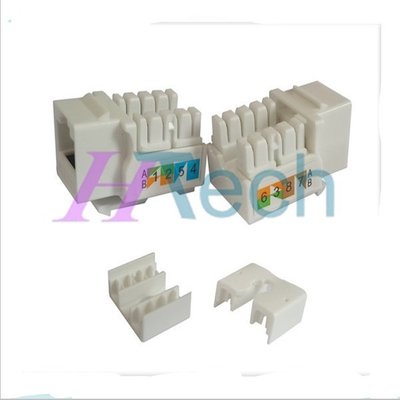 8P8C Cat6 Keystone Jack Dual IDC supplier