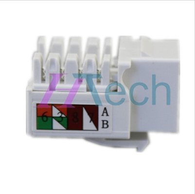 Cat6 8P8C Keystone Jack Dual IDC supplier