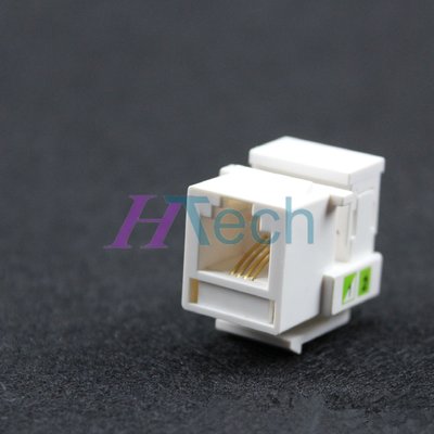 White Color RJ11 Cat3 Keystone Jack Telephone Jack supplier