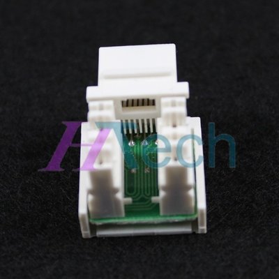 RJ45 Cat5e Keystone Jack AMP RJ45 Jack White Color supplier