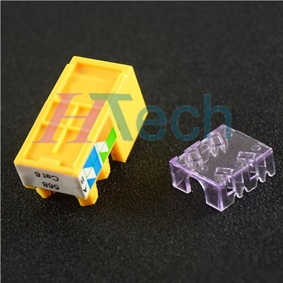 Yellow Color Tooless Cat6 Modular Jack TCL Type supplier