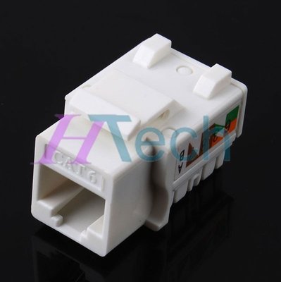 White Color Cat6 Keystone Jack RJ45 Network Jack supplier