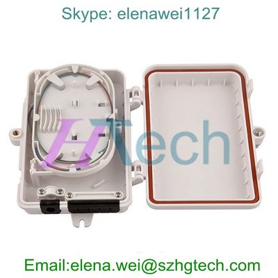 SC Type 4 Port  Fiber Optic Splitter Box Mini FTTH Box supplier