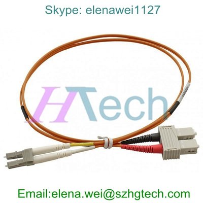 MM Duplex SC/LC Fiber Optic Cable Assembly, PVC/LSZH Outer Jacket，Orange Color supplier