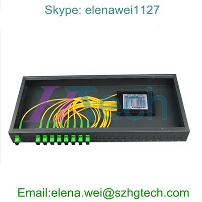 Steel Tube 1*8 PLC Fiber Optic Splitter With SC/UPC Connector,1X8 Fiber Optic PLC Splitter supplier