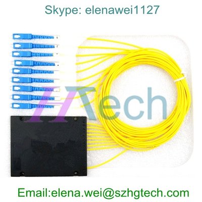 1*8 PLC Fiber Optic Coupler with SC/UPC connector for FTTH supplier