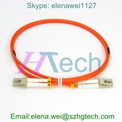 Fiber Optic Multimode LC connector Patch Cord Jumper Orange Jacket supplier
