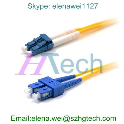 50/125 OM3 SC/LC Optical Patch Cord Aqua Color Jacket supplier