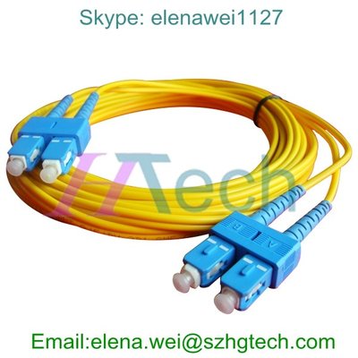 Indoor Optical Fiber Cable SC/SC Singlemode Duplex Patch Cable supplier