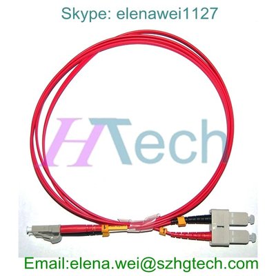 50/125um OM3 LC/SC Fiber Optic Cable Assemblies, Aqua Color Jacket supplier