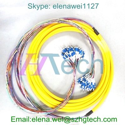 Singlemode/Multimode 12Core Fiber Optic Cable, Fanout 0.9mm, SC/LC Type supplier