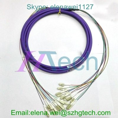 Singlemode/Multimode 12Core Fiber Optic Cable, Fanout 0.9mm, SC/LC Type supplier