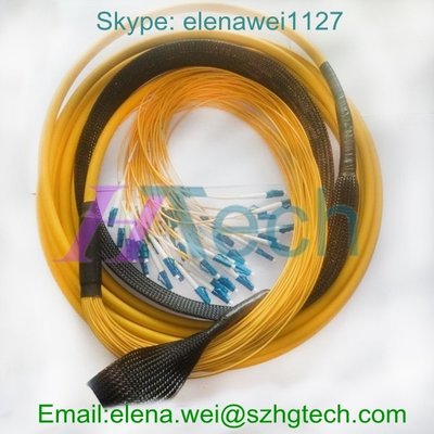 Singlemode 9/125 LC/LC 24Cores Break Out Patch Cord Yellow Jacket supplier