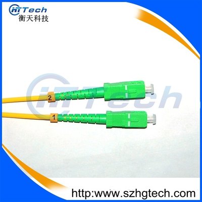 Glass Fiber Singlemode Simplex SC/APC Fiber Optic Patch Cord Cable supplier