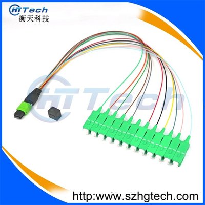 12Core MPO/SC Fiber Optic Patch Cord Fanout .0.9mm Fiber Cable supplier