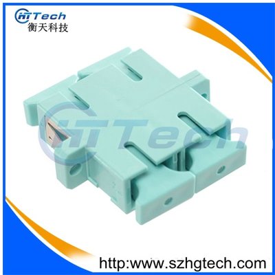 Aqua Color Optical Fiber Adapter SC OM3 Duplex supplier