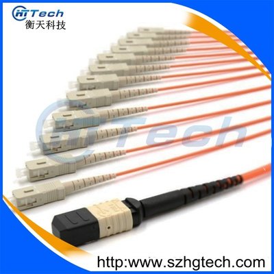 12Core MPO-SC/UPC Fiber Patch Cable, Yellow Color, 12Core Fiber Optical Cable supplier