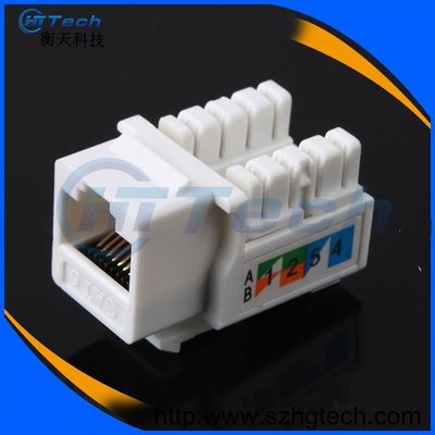CAT6 Punch Down Keystone Jack, Unshielded, U-Style supplier