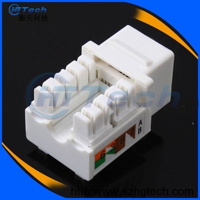 CAT6 Punch Down Keystone Jack, Unshielded, U-Style supplier