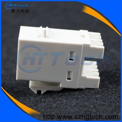 180 Degree AMP Cat6 Keystone Jack White or Blue Color supplier
