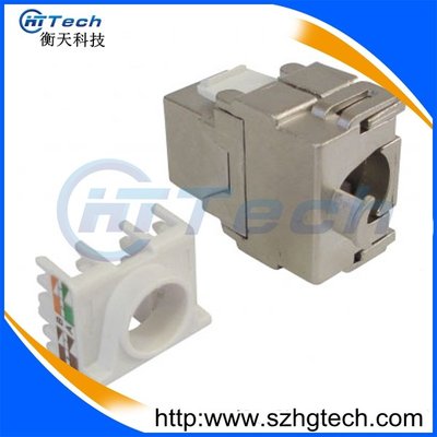 Shielded Cat6A Keystone Jack Tooless Cat6a STP Jack supplier
