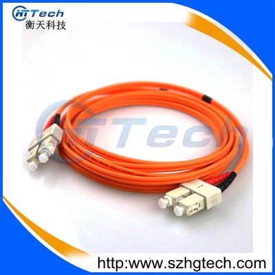 SC/SC Fiber Patchlead OM3, PVC/LSZH Jacket,G652D Fiber Optical Cable supplier