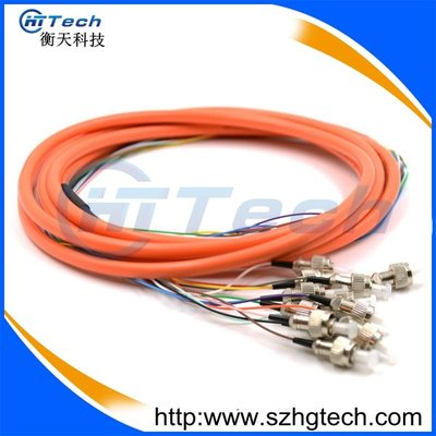 Round Type Singlemode FC/APC Fiber Optic Pigtail 12Fibers 0.9mm supplier