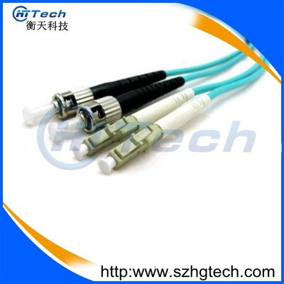 LC To ST Patch Cord Cable Assemblies OM3 Aqua Color Jacket 2.0mm supplier