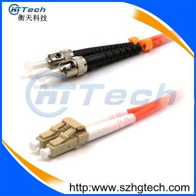 LC To ST Patch Cord Cable Assemblies OM3 Aqua Color Jacket 2.0mm supplier