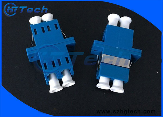 Green Color LC / APC Duplex Fiber Optic Adapter , LC / APC Optical Adapter supplier