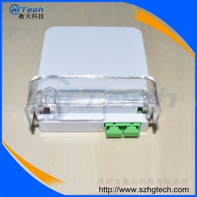 Hua Wei SC / APC 2Cores Fiber Optic Customs Box With Dust Cover supplier