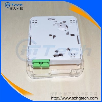 Hua Wei SC / APC 2Cores Fiber Optic Customs Box With Dust Cover supplier