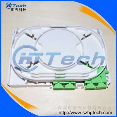 LC / APC 4Cores Fiber Optic Termination Box, 2Port FTTH Fiber Box supplier